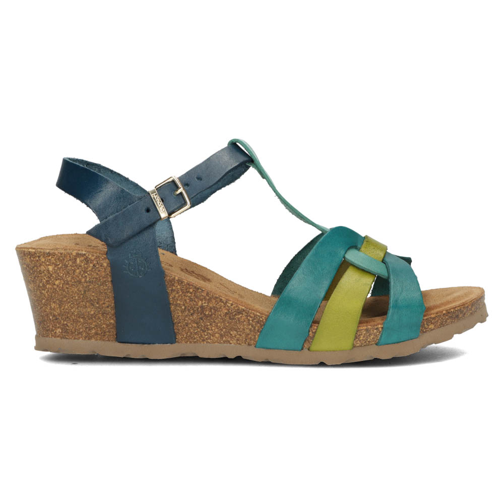 Leather sandals Yokono MONACO-184 VAQ MULT CH | WOMEN \ Sandals \ Heeled sandals WOMEN \ Sandals ...